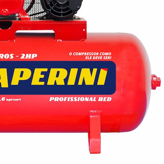 Compressor 10 Pes 110 Litros 140 Libras 2HP Monofásico Red - 19195 ...